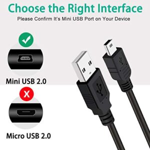 SAITECH IT 5 Pack USB 2.0 A to Mini 5 pin B Cable for External HDDS/Camera/Card Readers/MP3 Player-Black -35cm(1 feet)