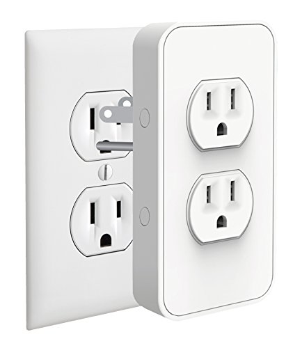 Power by SimplySmart Home, Dual Outlet Timer/Automation, DIY, USB Charger, Nightlight, No tools, No wiring, Snap on, Alexa, Google Assistant, iOS, Android, Smart Home, App