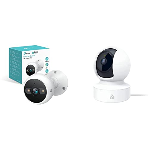 Kasa 4MP 2K Security Camera Outdoor Wired & 2K Security Camera for Baby Monitor Pan Tilt, 4MP HD Indoor Camera with Motion Detection, Two-Way Audio, Night Vision