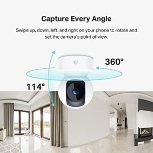 Kasa 4MP 2K Security Camera Outdoor Wired & 2K Security Camera for Baby Monitor Pan Tilt, 4MP HD Indoor Camera with Motion Detection, Two-Way Audio, Night Vision