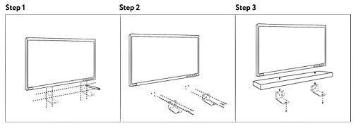 Impresa Wall Mount Kit for SoundTouch 300 Soundbar Bose Compatible- Compare to WB-300 Wall Bracket