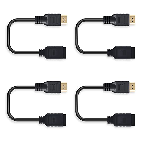 ELUTENG [4 Pack] Male to Female HDMI Extension Cable Support 3D 1080P HDMI Extender Adapter Compatible for TV Stick, Roku Stick Connection to HD TV,4 Packs