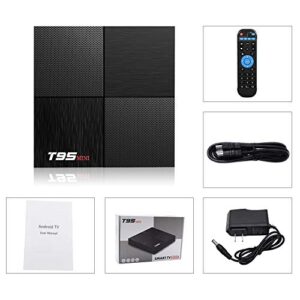 T95 Mini Android 9.0 TV Box, TUREWELL Android TV Box 2GB RAM 16GB ROM Video Box H6 Quadcore cortex-A53 Smart TV Box 2.4GHz WiFi 3D 6K Android Box Streaming Media Player