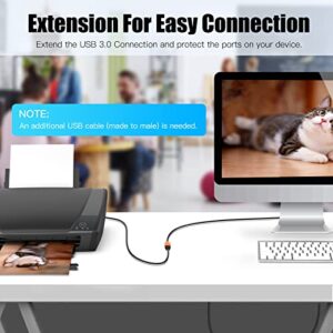 USB Extension Cable 20 ft, SNANSHI USB 2.0 Extension Cable USB Male to Female for Webcam, USB Camera, Printer, Mouse, Keyboard, Controller and More