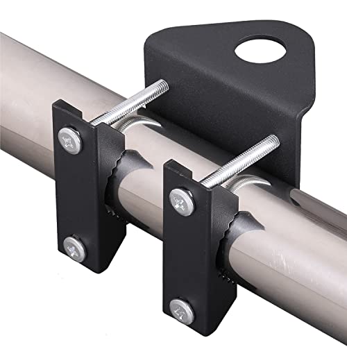 KSWLOR 3/4 Hole Antenna Roll Bar Mount Bracket with NMO Connector,Horizontal or Vertical Installation on Round Bar, Square Bar and Railing