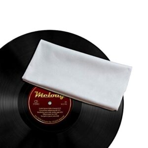 record cleaning cloth, 15”x15” big size 5 pack anti-static microfiber lint free cleaner for lp vinyl record, glasses,tv screen, laptop