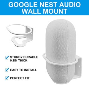 BELIEFLUO Google Nest Audio Wall Mount, Compatible with Google Nest Audio Speaker, Sturdy Metal Made,Nest Audio Stand Holder Bracket(1Pack)