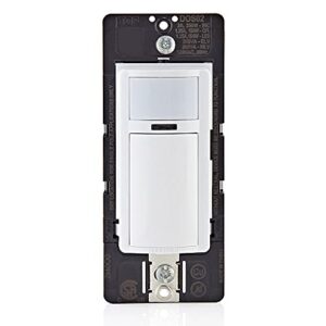 leviton dos02-lw decora motion sensor in-wall switch, auto-on, 2a, single pole, white