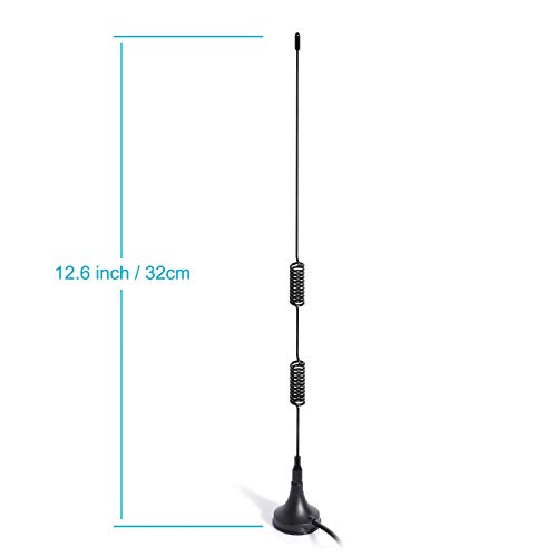 Bingfu Magnetic Base FM Radio Antenna FM Antenna and AM Loop Antenna for Pioneer Onkyo Yamaha Marantz Indoor Digital HD Radio FM Bluetooth Home Stereo Receiver AV Audio Video Home Theater Receiver