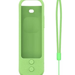 Silicone Remote Case for Roku Ultra 2017/2018(4661) Remote Control Protective Cover for Roku Ultra 4661R with Power Button Remote Anti-Slip Anti-Lost with Hand Strap (Glow in Dark Green)