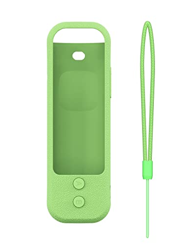 Silicone Remote Case for Roku Ultra 2017/2018(4661) Remote Control Protective Cover for Roku Ultra 4661R with Power Button Remote Anti-Slip Anti-Lost with Hand Strap (Glow in Dark Green)