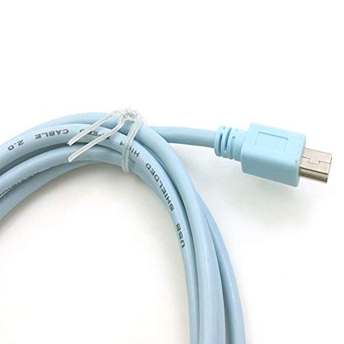 6FT USB to Mini USB Routers & Switches Cable Network Routers USB Console Cable CAB-Console-USB Compatible Cisco 1900,2900 and 3900 Series Routers,2960,3750,and 3750-X Catalyst Series Switches