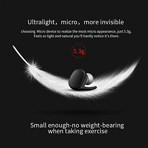 GAOMU IPX6 Waterproof Bluetooth Earbuds, True Wireless Earbuds, 20H Cyclic Playtime Headphones with Charging Case and mic for Android, in-Ear Stereo Earphones Headset for Sport Black