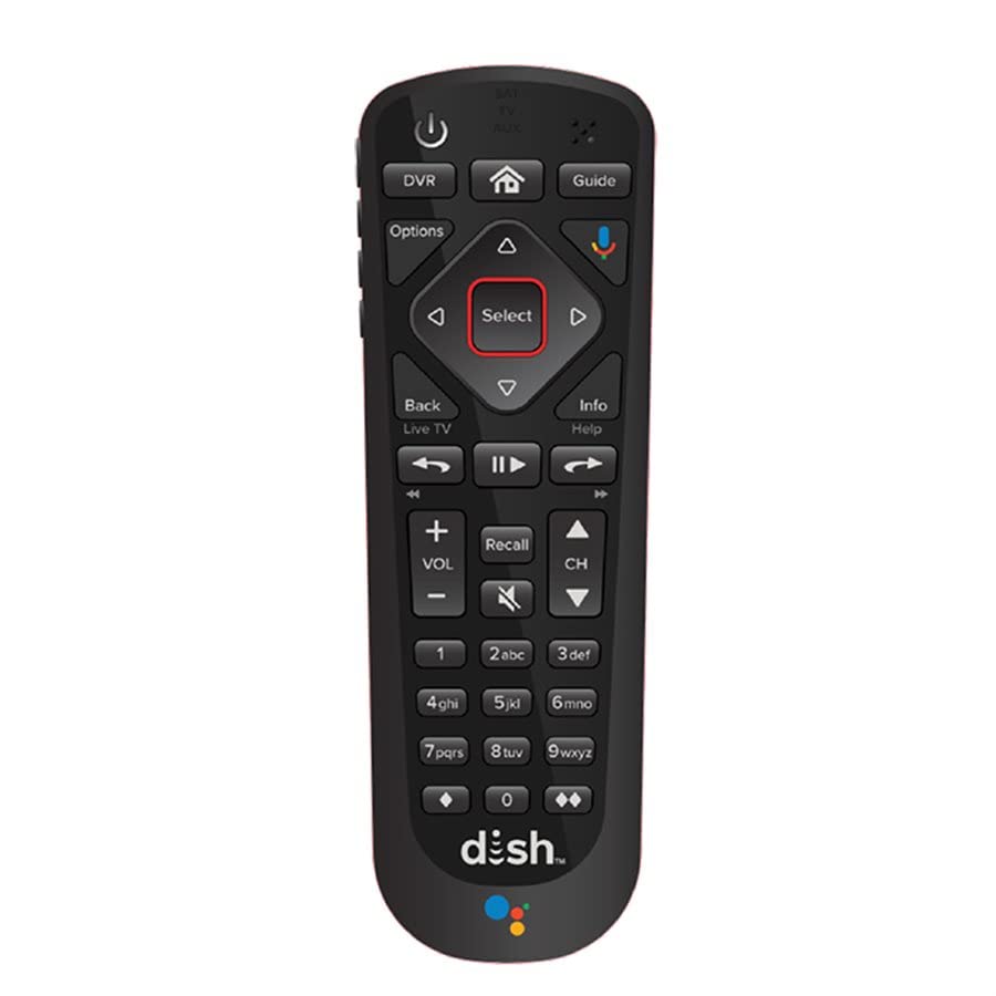 DISH 54.1 Voice Command Remote Control for Hopper with Google Assistant