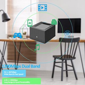 Whole Home Mesh WiFi System 1200Mbps Dual Band - Up to 3000 Sq.ft Coverage, Mesh Router for Wireless Internet, WiFi Router/Extender Replacement - 2 Pack