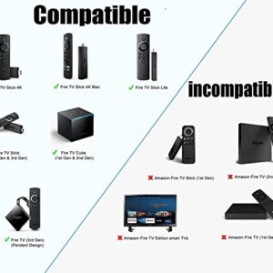 Voice Remote Control L5B83G Replacement for Fire TV (3rd Gen, Pendant Design), Fire TV Lite, Fire TV Stick 4K Max/Bundle (2nd Gen and Later), TV Cube (1st Gen and Later)