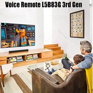 Voice Remote Control L5B83G Replacement for Fire TV (3rd Gen, Pendant Design), Fire TV Lite, Fire TV Stick 4K Max/Bundle (2nd Gen and Later), TV Cube (1st Gen and Later)