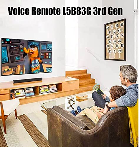 Voice Remote Control L5B83G Replacement for Fire TV (3rd Gen, Pendant Design), Fire TV Lite, Fire TV Stick 4K Max/Bundle (2nd Gen and Later), TV Cube (1st Gen and Later)