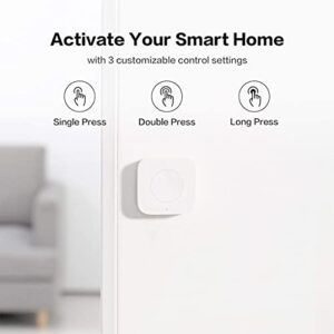 Aqara Smart Light Switch (No Neutral, Double Rocker) Plus Aqara Wireless Mini Switch, Requires AQARA HUB, Zigbee Connection, Remote Control and Set Timer for Home Automation