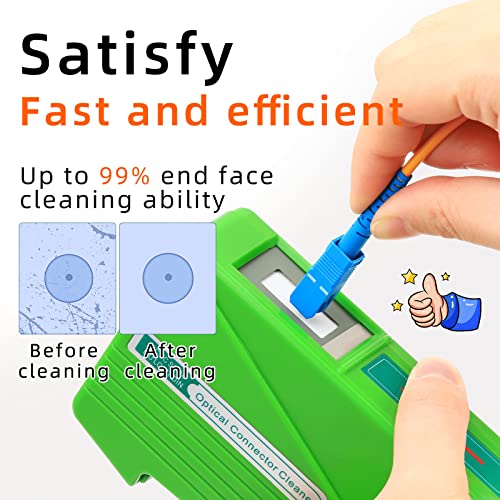 Optical Fiber Connector Cleaner Cassette Reel Cleanings 500+ Times for FC/SC/ST/LC/MU/D4 Connector