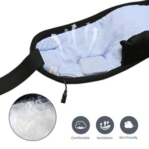 Sleeping Headphones Eye Mask for Sleeping with Removable Wireless Headphones Microphone Handsfree Travel Sleep Music Mask Gifts for Him (Grey)