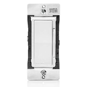 leviton dd00r-dlz dual voltage 120/277vac, 60hz decora companion dimmer for multi-location dimming, white, ivory, light almond