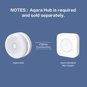 Aqara Wireless Mini Switch Plus Aqara Motion Sensor, Requires AQARA HUB, Zigbee Connection, for Remote Monitoring, Alarm System and Smart Home Automation