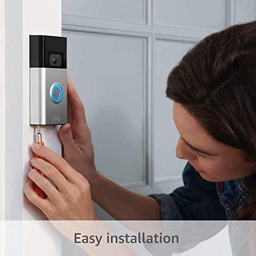 Ring Video Doorbell (Satin Nickel) bundle with Echo Show 5 (2nd Gen)