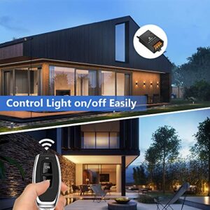 eMylo Smat Wireless Remote Switch AC 100V 220V 240V Relay RF Remote Light Switch Smart Wall Light Switch for Household Appliances and Industrial Equipment with 100m Remote Range