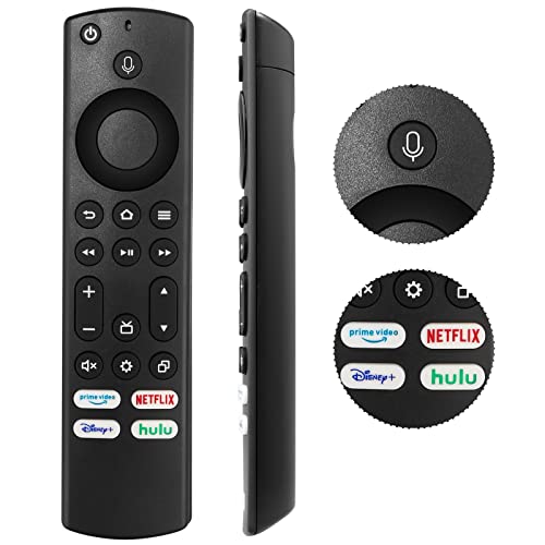 NS-RCFNA-21 Replace Voice Remote Control fit for Toshiba Fire TV, Insignia Fire TV, Fire TV Stick 4K, Fire TV Cube and Fire TV 2014/2015/2017 (Does NOT Replace Digital Keyboard Remote Control)