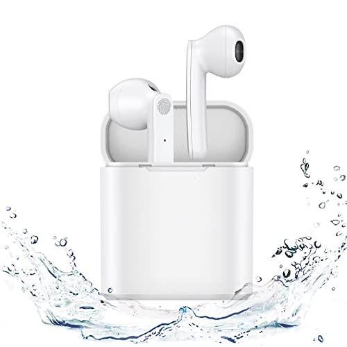 Wireless Earbuds,Bluetooth Headphones Built-in Mic,Bluetooth 5.1 Ear Buds with Hi-Fi Stereo Sound,IPX7 Waterproof Touch Control with Type C Quick Charging for iOS/Android