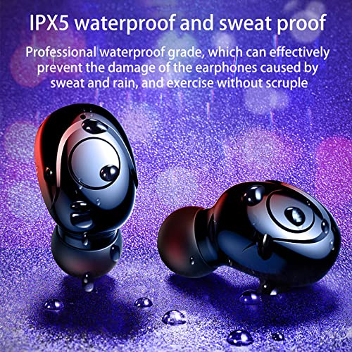 Vetitkima Wireless Earbuds Noise Cancelling, Bluetooth Headphones with Mic, Wireless in-Ear Earphones Light-Weight Earbuds with Led Display for Sport