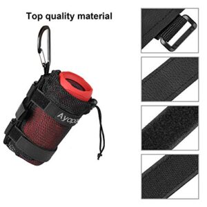 Ayaport Speaker Mount Holder Golf Cart Speaker Strap Fits Most Portable Sound Bar Round Cylindrical Speakers Radio, Golf Cart Accessories Applicable to Railing, Frame, Bike Handlebar (Large)