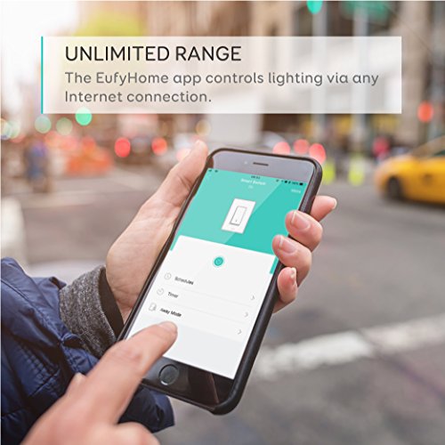 eufy by Anker, Smart Switch, Amazon Alexa, and The Google Assistant Compatible, Wi-Fi, Control from Everywhere, No Hub Required, Single Pole, Requires Neutral Wire, 100~120V AC, 15A