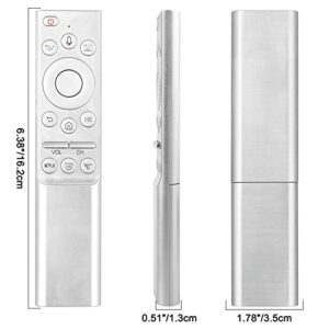 BN59-01312B Voice Remote Control Replacement for Samsung Smart LCD LED QLED UHD HDTV 4K 3D TVs Models QN90A QN85A QN900A QN800A Q60A Q70A Q80A AU800D Series, Silver