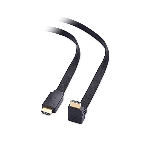 Cable Matters 90-Degree Flat 48Gbps Ultra HD 8K HDMI Cable 10 ft with 8K @60Hz, 4K @120Hz and HDR Support for PS5, Xbox Series X/S, RTX3080 / 3090, RX 6800/6900, Apple TV, and More - 10 Feet