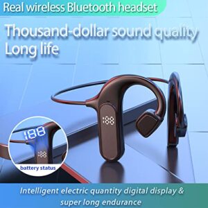 Bluetooth 5.2 Wireless Earphones, Bon𝐞 Conduction Headphones with Built-in Mic, Open Ear Headphones, Sports Sweat Resistant Headset for Running,Cycling,Hiking, etc