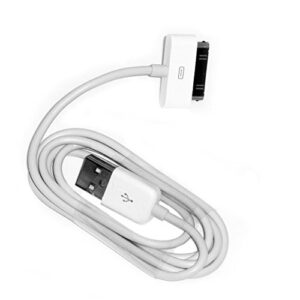 evermarket 10 feet replacement white usb charger data sync cable for apple iphone 4, 4s, 3g, 3gs, 2g, ipad 1/2/3 ipod touch, ipod nano (1 pack)