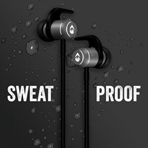 ECOXGEAR Sweat Proof Sport Buds with Microphone & Control & Passive Noise Cancellation - Black