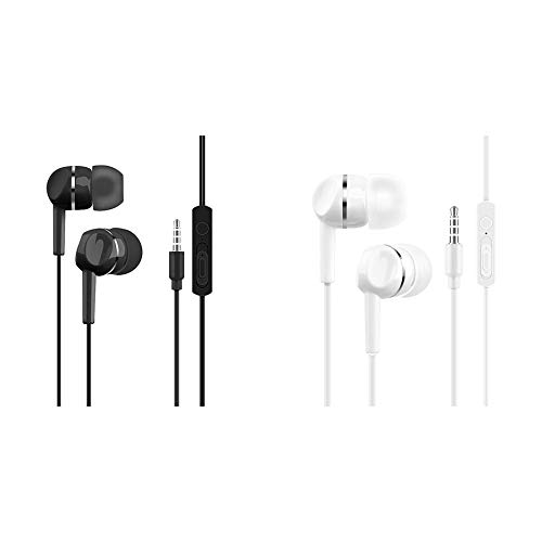 Tadayimes for Apple Android Boxed Smart Tuning Mobile Phone Headset in-Ear Stereo Wire Earbuds Sports Headphones