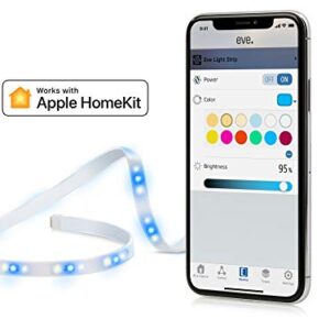 Eve Light Strip - Apple HomeKit Smart Home LED Lights Strip, Full Color Spectrum and White, 1800 Lumens