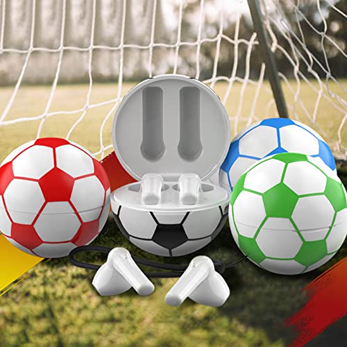 Football Creative Headset, Wireless Bluetooth Headset, High Definition Resolution 10mm Unit, Two Ear Call Stereo, Waterproof, for Sports