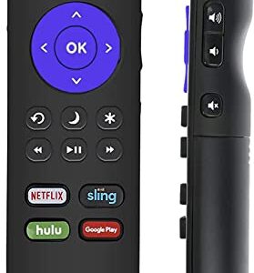 Universal Replacement for Insignia Roku TV Remote, Compatible with All Insignia TV NSRCRUS17 NS-32DR420NA16 NS-43DR620CA18 NS-48DR510NA17 NS-49DR420NA18 NS-50DR710NA17 NS-55DR710NA17 NS-65DR620NA18