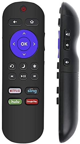 Universal Replacement for Insignia Roku TV Remote, Compatible with All Insignia TV NSRCRUS17 NS-32DR420NA16 NS-43DR620CA18 NS-48DR510NA17 NS-49DR420NA18 NS-50DR710NA17 NS-55DR710NA17 NS-65DR620NA18