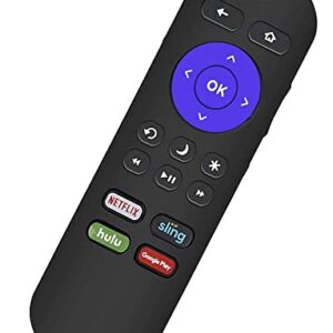 Universal Replacement for Insignia Roku TV Remote, Compatible with All Insignia TV NSRCRUS17 NS-32DR420NA16 NS-43DR620CA18 NS-48DR510NA17 NS-49DR420NA18 NS-50DR710NA17 NS-55DR710NA17 NS-65DR620NA18