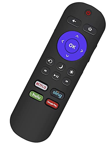 Universal Replacement for Insignia Roku TV Remote, Compatible with All Insignia TV NSRCRUS17 NS-32DR420NA16 NS-43DR620CA18 NS-48DR510NA17 NS-49DR420NA18 NS-50DR710NA17 NS-55DR710NA17 NS-65DR620NA18