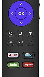 Universal Replacement for Insignia Roku TV Remote, Compatible with All Insignia TV NSRCRUS17 NS-32DR420NA16 NS-43DR620CA18 NS-48DR510NA17 NS-49DR420NA18 NS-50DR710NA17 NS-55DR710NA17 NS-65DR620NA18