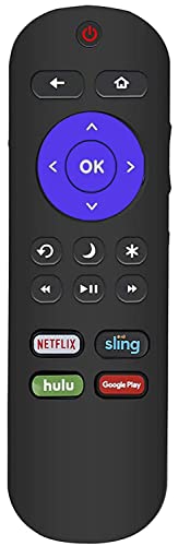 Universal Replacement for Insignia Roku TV Remote, Compatible with All Insignia TV NSRCRUS17 NS-32DR420NA16 NS-43DR620CA18 NS-48DR510NA17 NS-49DR420NA18 NS-50DR710NA17 NS-55DR710NA17 NS-65DR620NA18