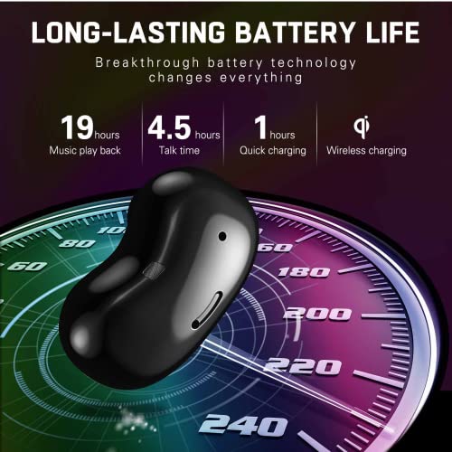 Urbanx Street Buds Live True Wireless Earbud Headphones for OnePlus Nord N200 5G - Wireless Earbuds W/Hands Free Controls - (Us Version) - Midnight Black