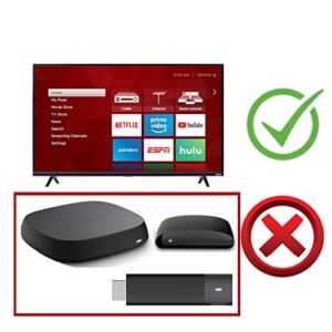 ENWShop Replacement Remote for All TCL Roku TV with Sling, VUDU and Hulu Shortcuts. RC280